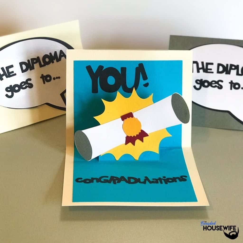 Pop-up Graduation Card - The Bearded Housewife