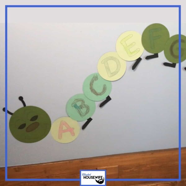 DIY Alphabet Caterpillar - The Bearded Housewife