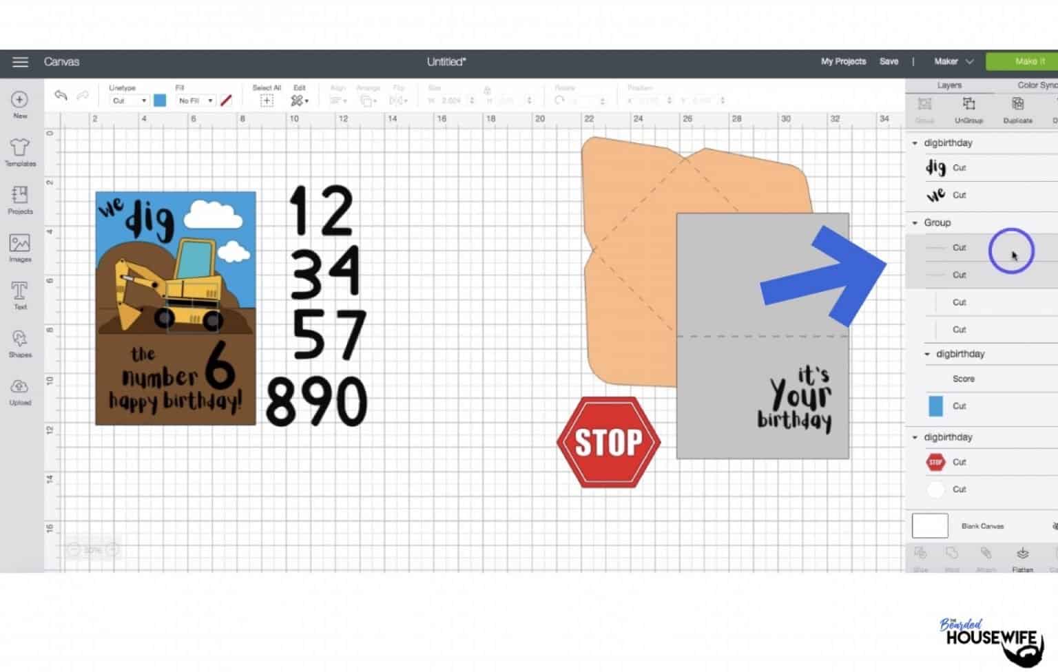 Construction Pop-up Cards - The Bearded Housewife