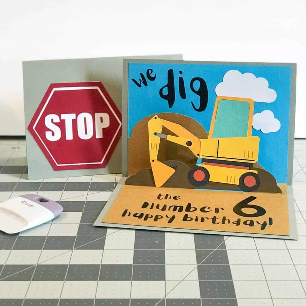 Construction Pop-up Cards - The Bearded Housewife