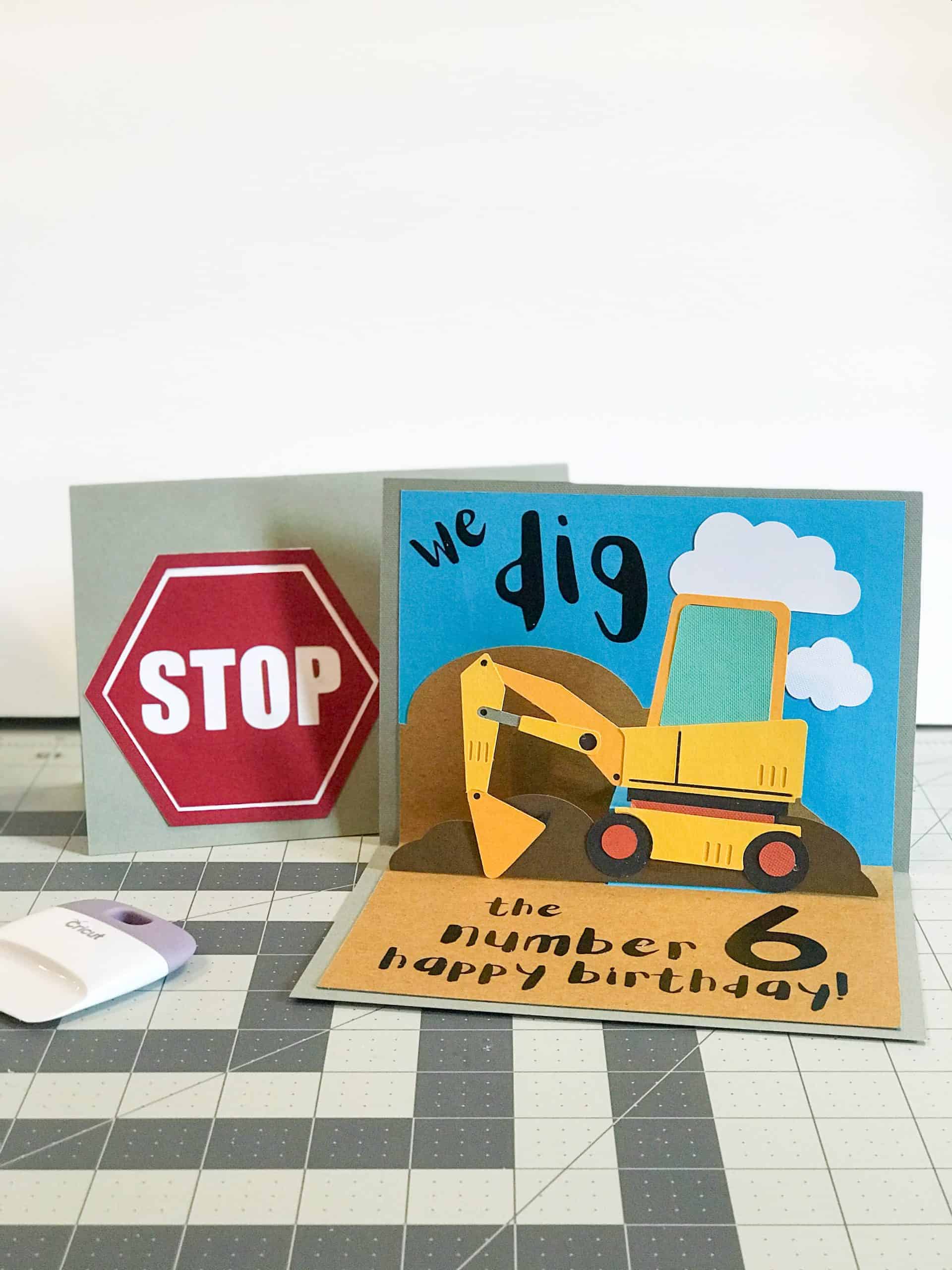 18. Pop-Up Construction Card - The Bearded Housewife