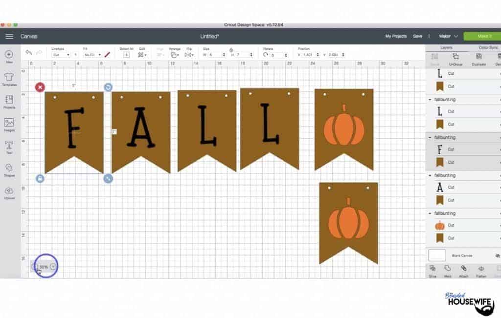 Easy Fall Bunting - The Bearded Housewife