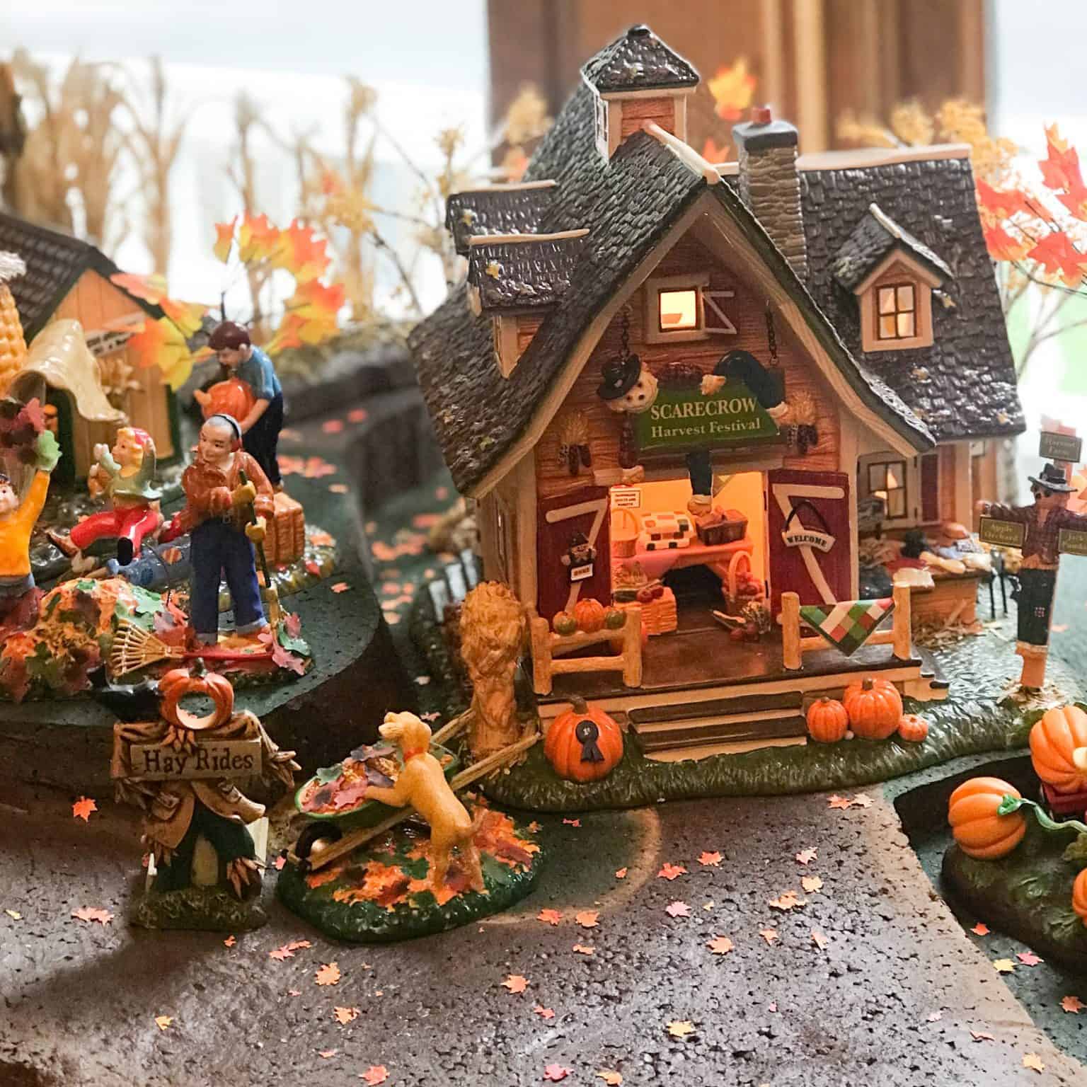 Setting Up Our Fall Village - The Bearded Housewife