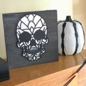 3D Layered Skull Plaques - The Bearded Housewife