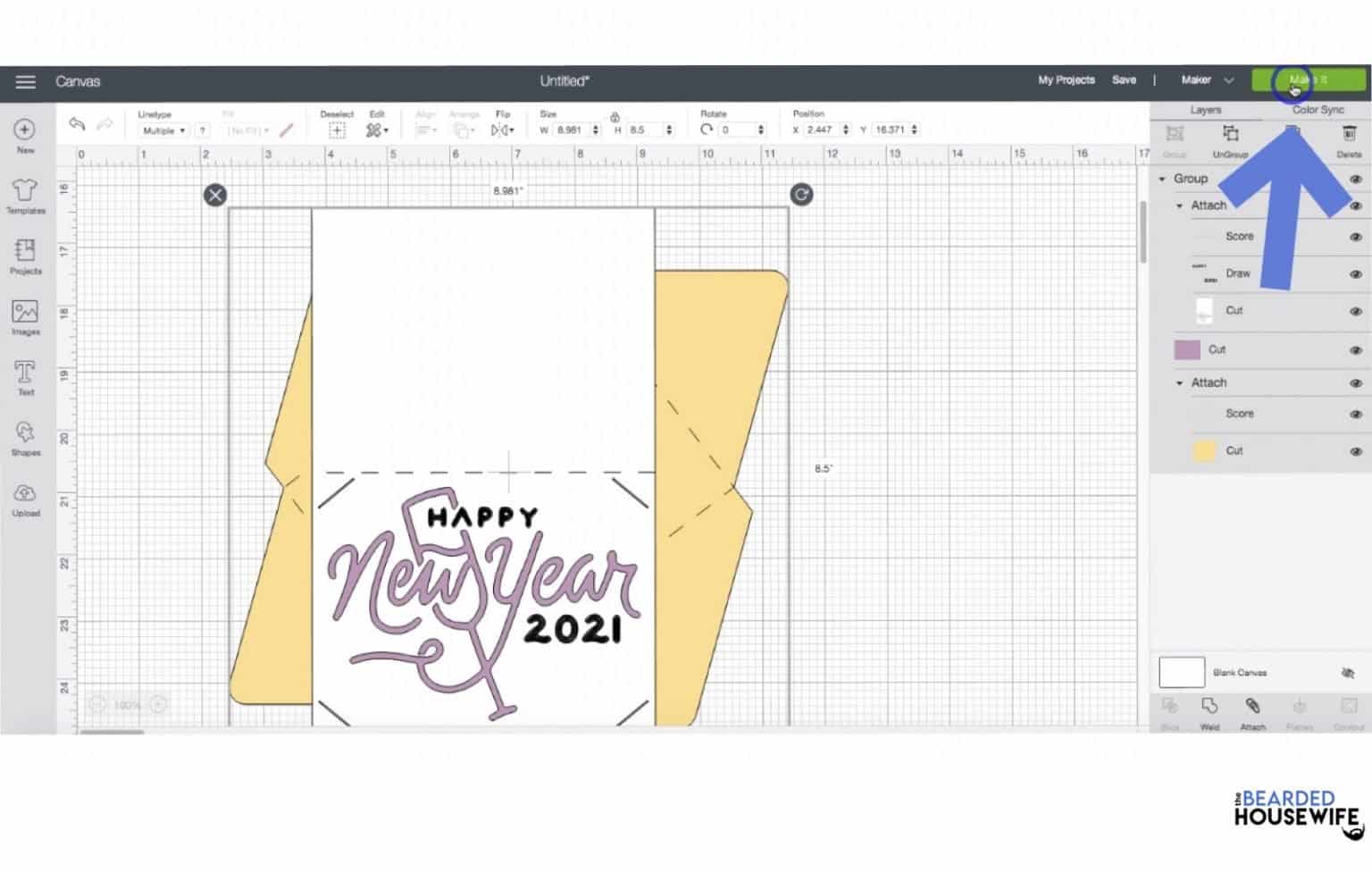 Easy New Years Insert Cards - The Bearded Housewife