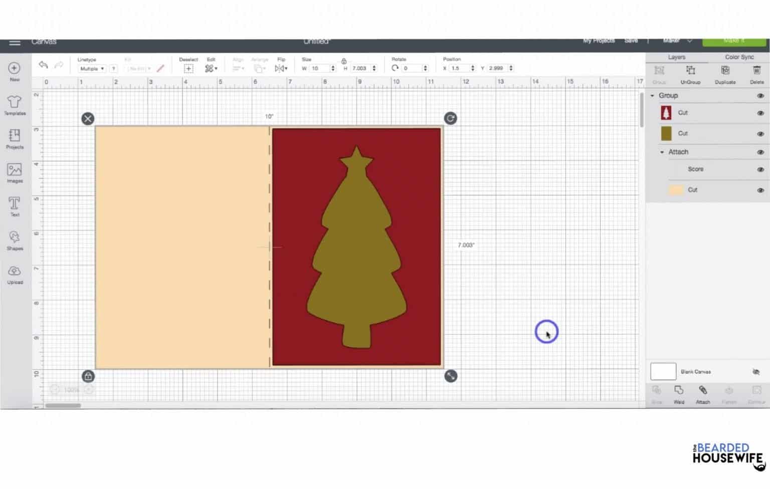 Easy Cutout Christmas Cards - The Bearded Housewife