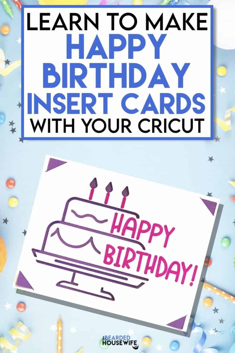Happy Birthday Insert Cards - The Bearded Housewife