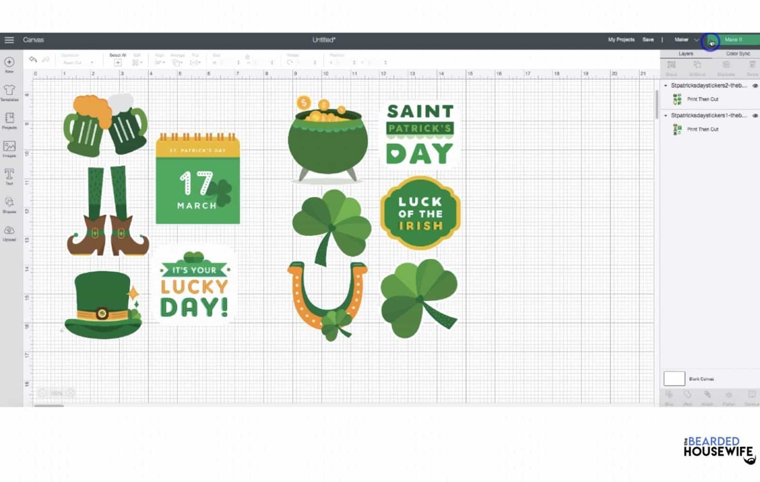 Fun St. Patrick's Day Stickers - The Bearded Housewife