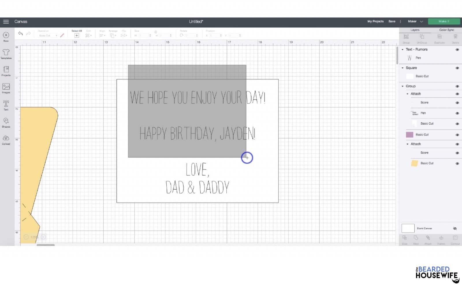 Writing Fonts in Cricut Design Space - The Bearded Housewife