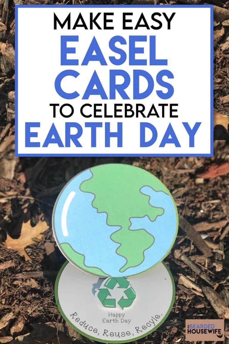 Earth Day Easel Cards - The Bearded Housewife