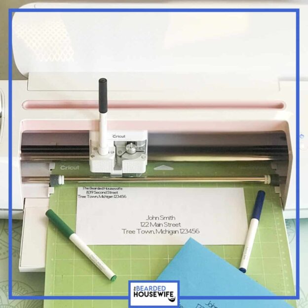 Addressing Envelopes on Your Cricut - The Bearded Housewife