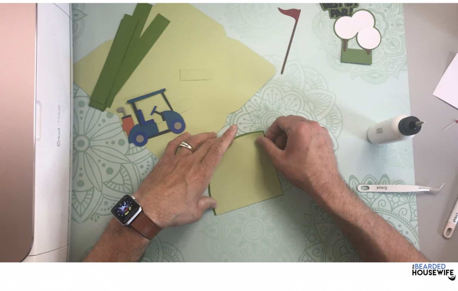 Golf Cart Box Cards for Father's Day - The Bearded Housewife