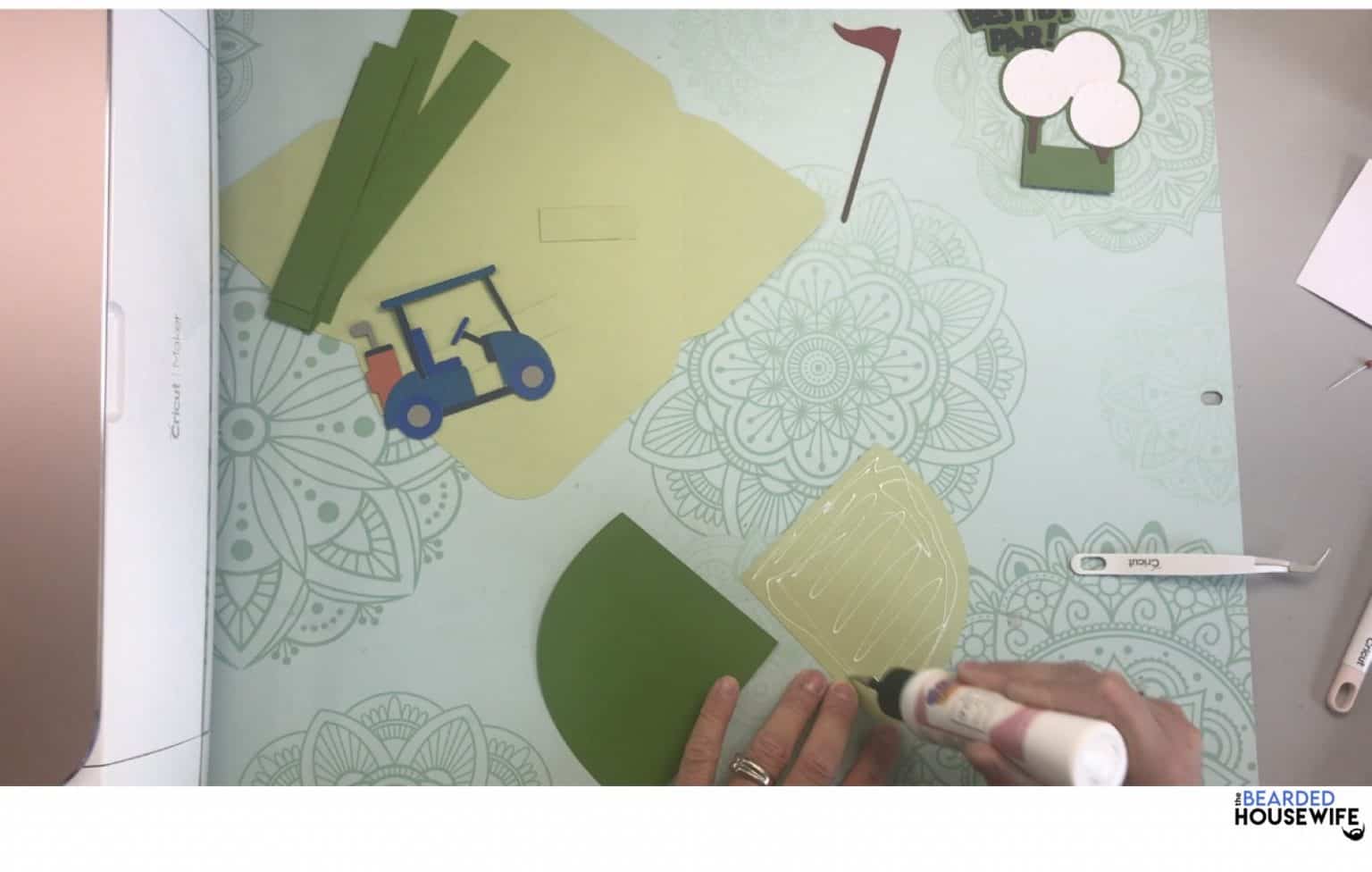 Golf Cart Box Cards for Father's Day - The Bearded Housewife