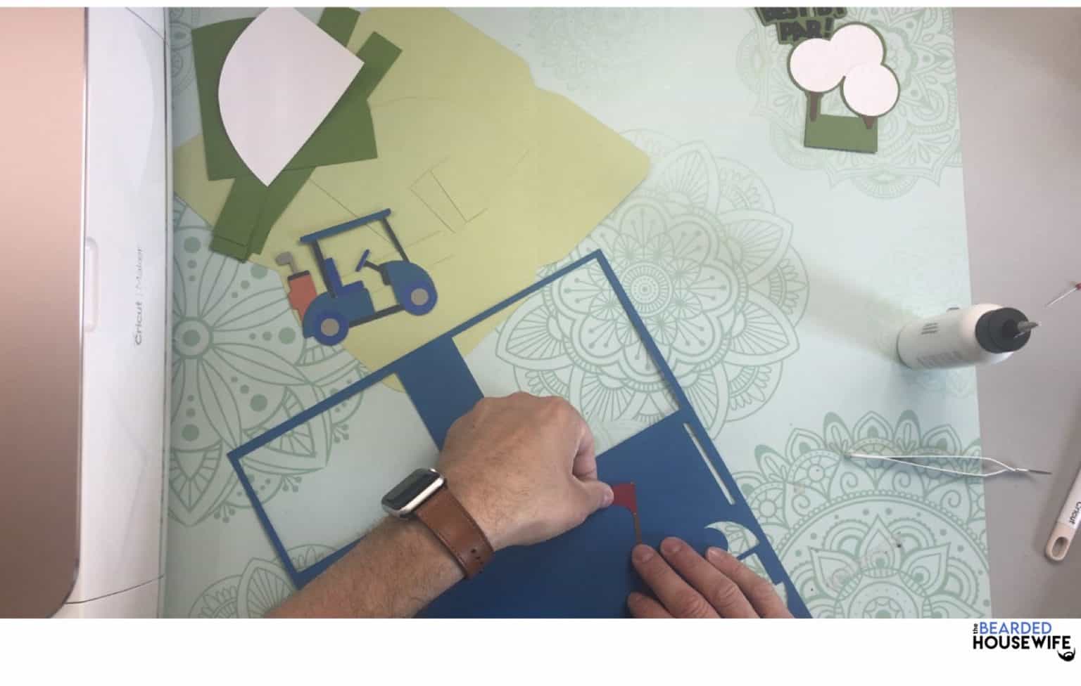 Golf Cart Box Cards for Father's Day - The Bearded Housewife