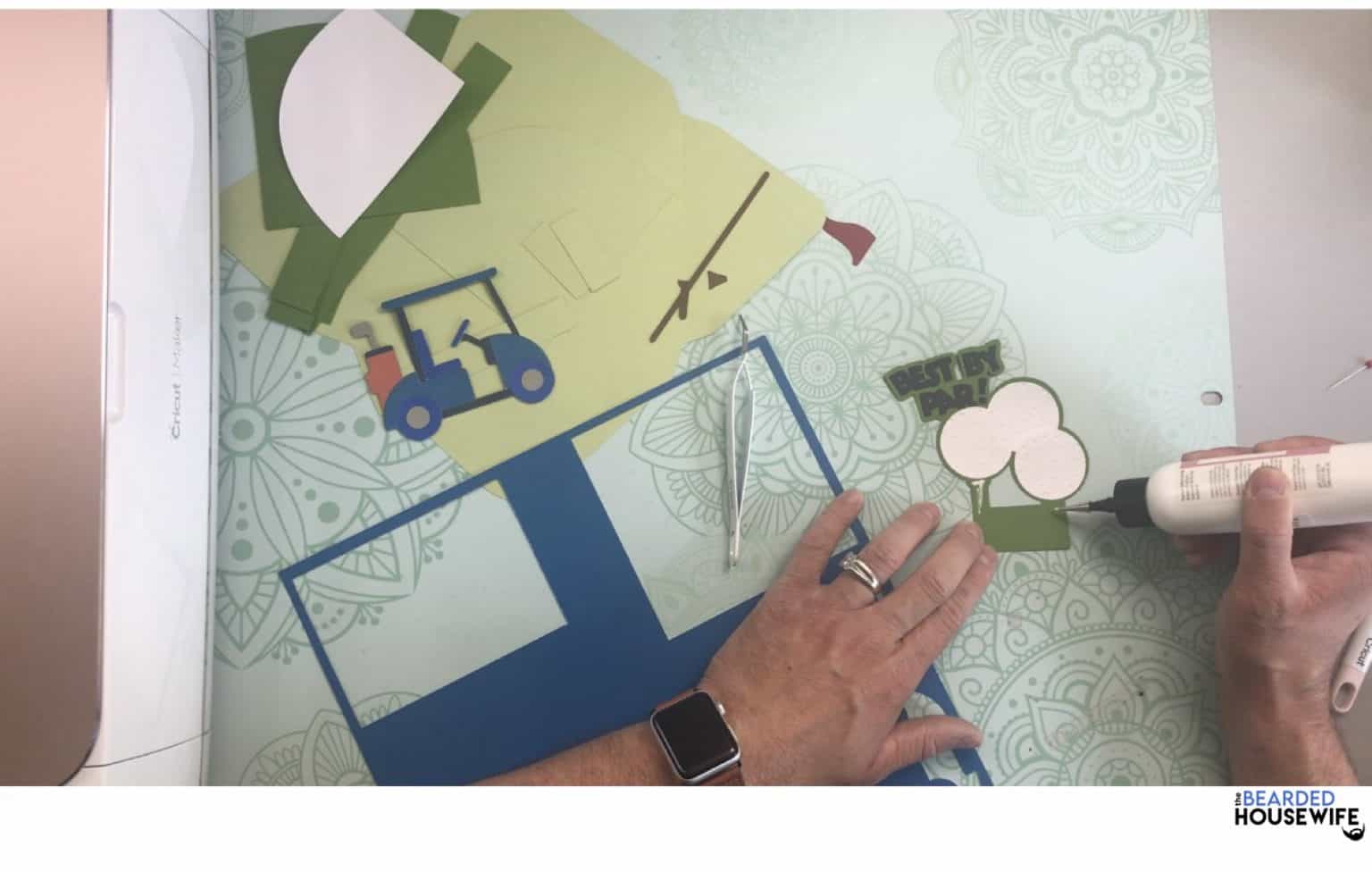 Golf Cart Box Cards for Father's Day - The Bearded Housewife