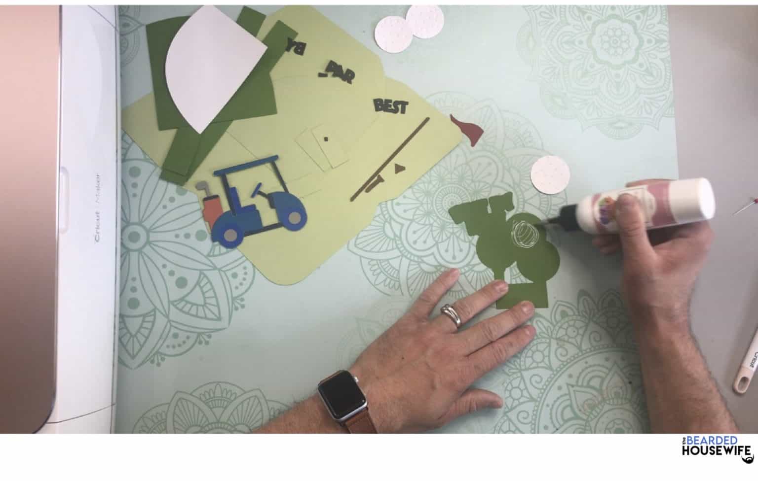 Golf Cart Box Cards for Father's Day - The Bearded Housewife