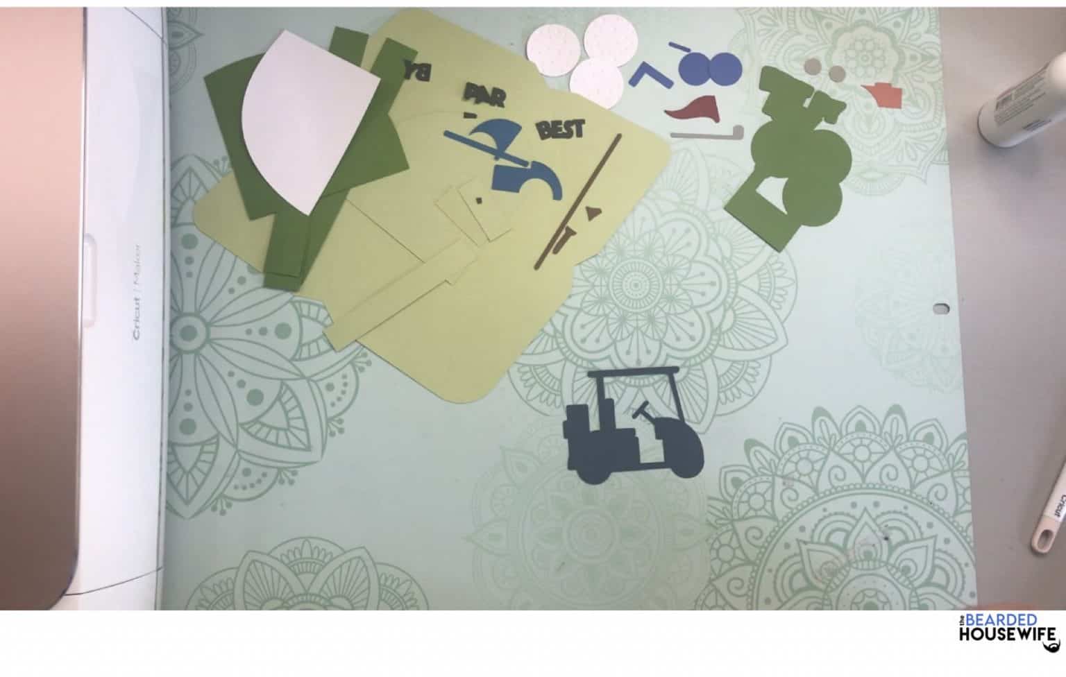 Golf Cart Box Cards for Father's Day - The Bearded Housewife