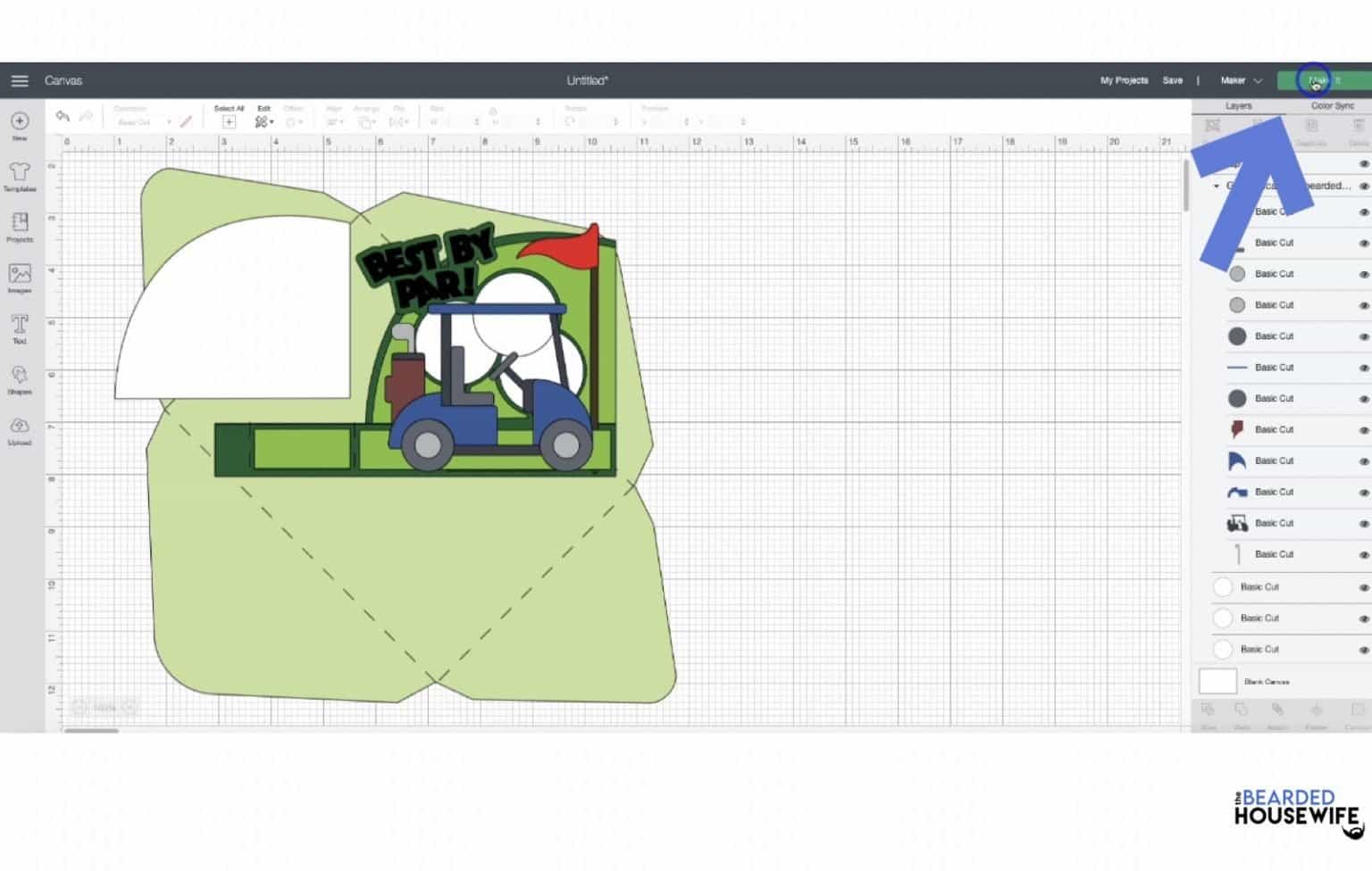 Golf Cart Box Cards for Father's Day - The Bearded Housewife