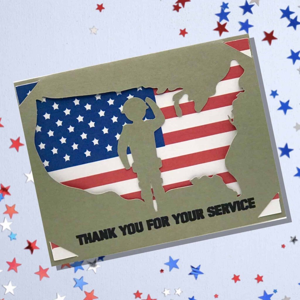 Thank You For Your Service Insert Cards - The Bearded Housewife
