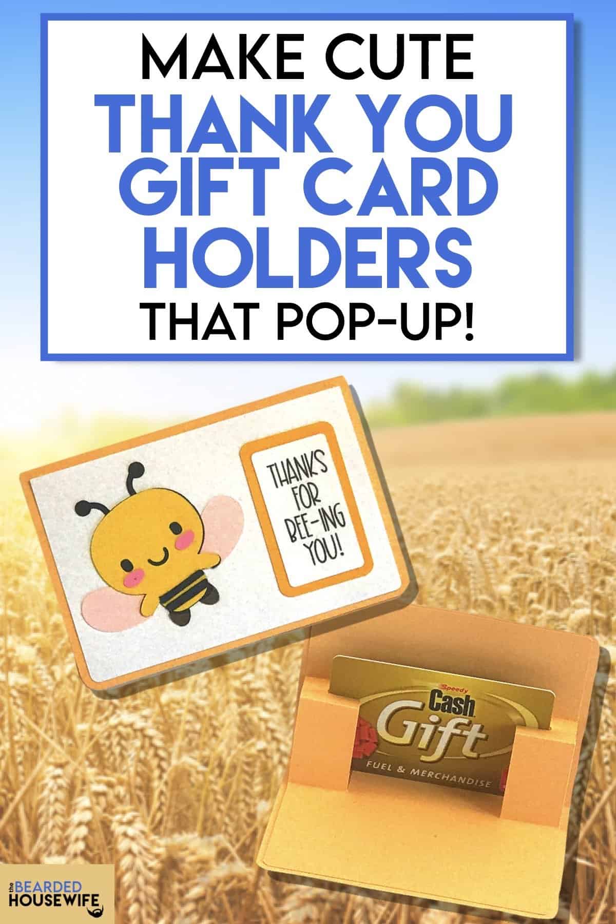 Thank You Gift Card Holders - The Bearded Housewife