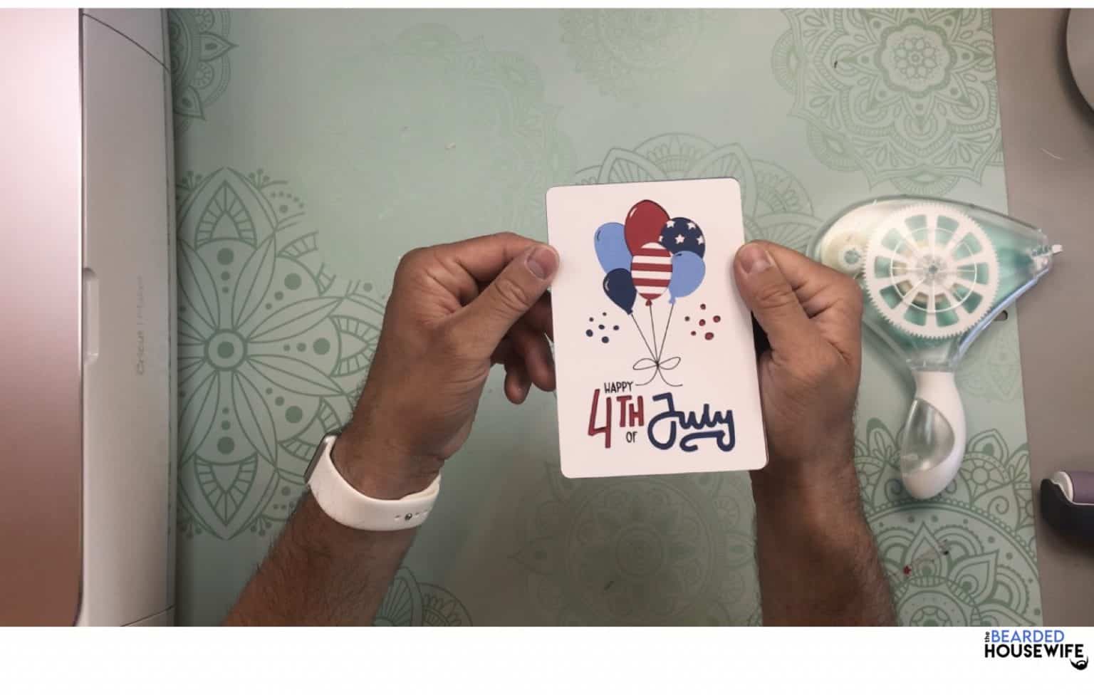 Stacked Fourth of July Cards - The Bearded Housewife