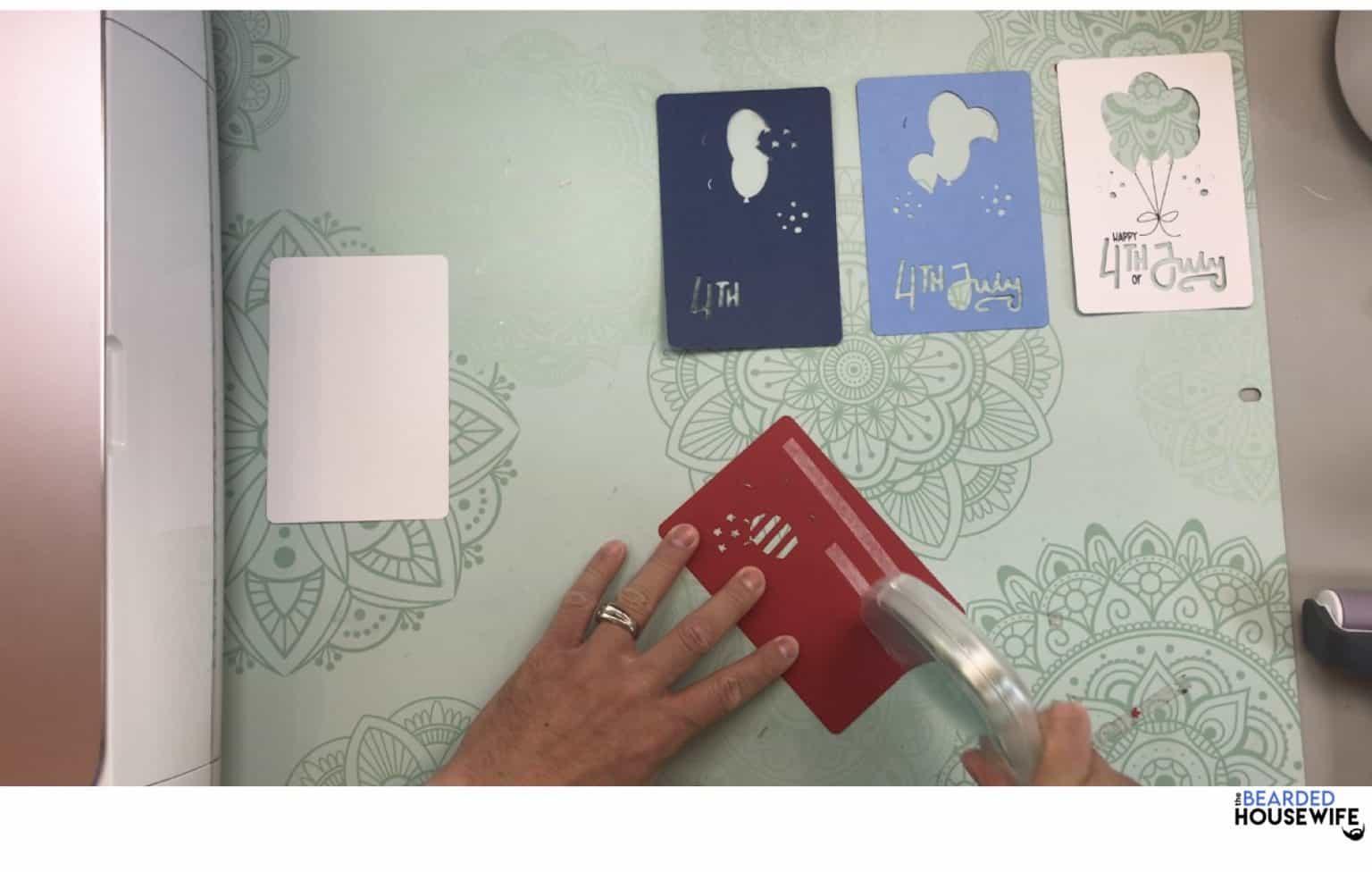 Stacked Fourth of July Cards - The Bearded Housewife