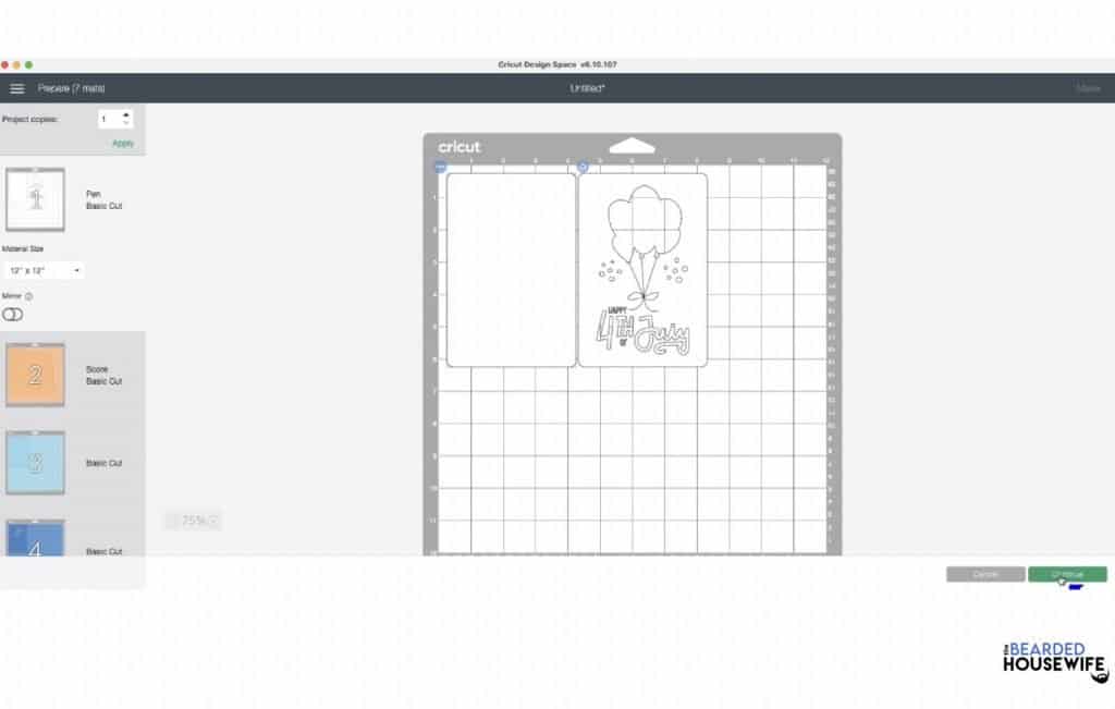 Stacked Fourth of July Cards - The Bearded Housewife