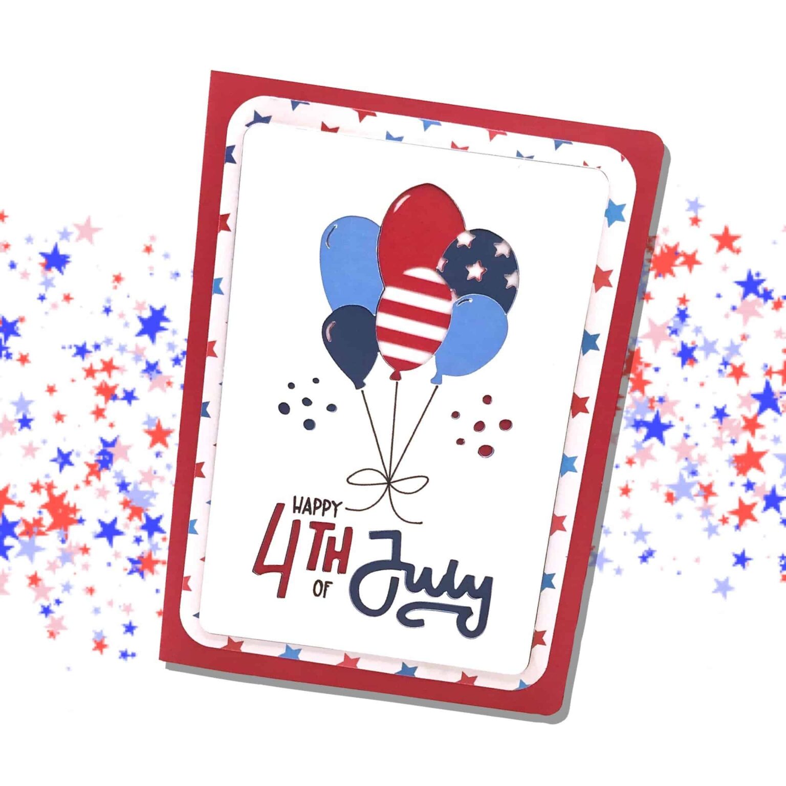 Stacked Fourth of July Cards - The Bearded Housewife