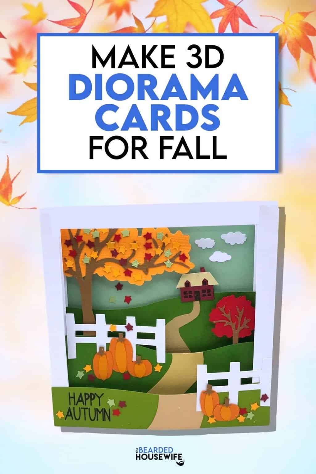 Adorable Fall Diorama Cards - The Bearded Housewife