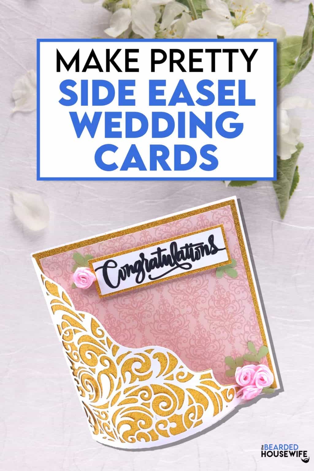 Side Easel Wedding Card - The Bearded Housewife