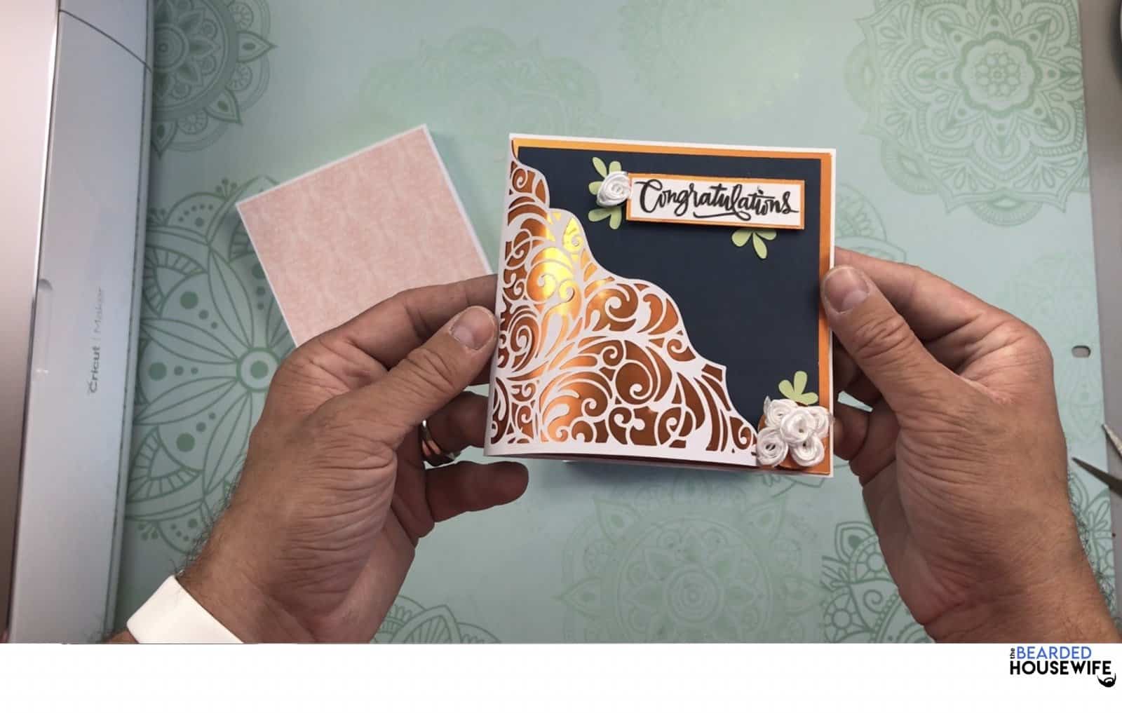 Side Easel Wedding Card - The Bearded Housewife