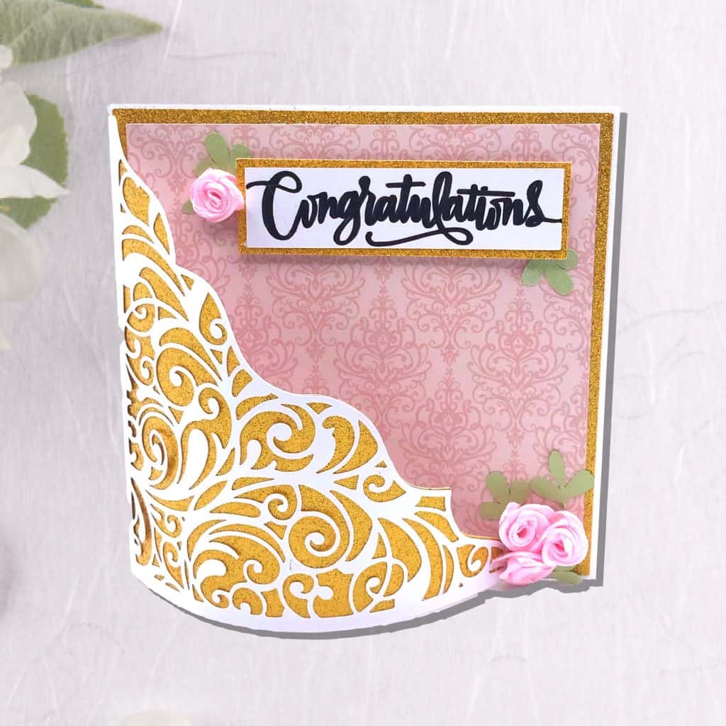 Side Easel Wedding Card - The Bearded Housewife