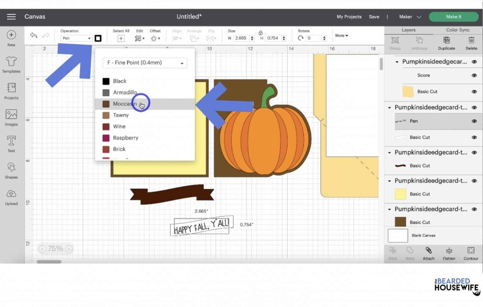 How to Use the Operation Menu in Cricut Design Space - The Bearded ...