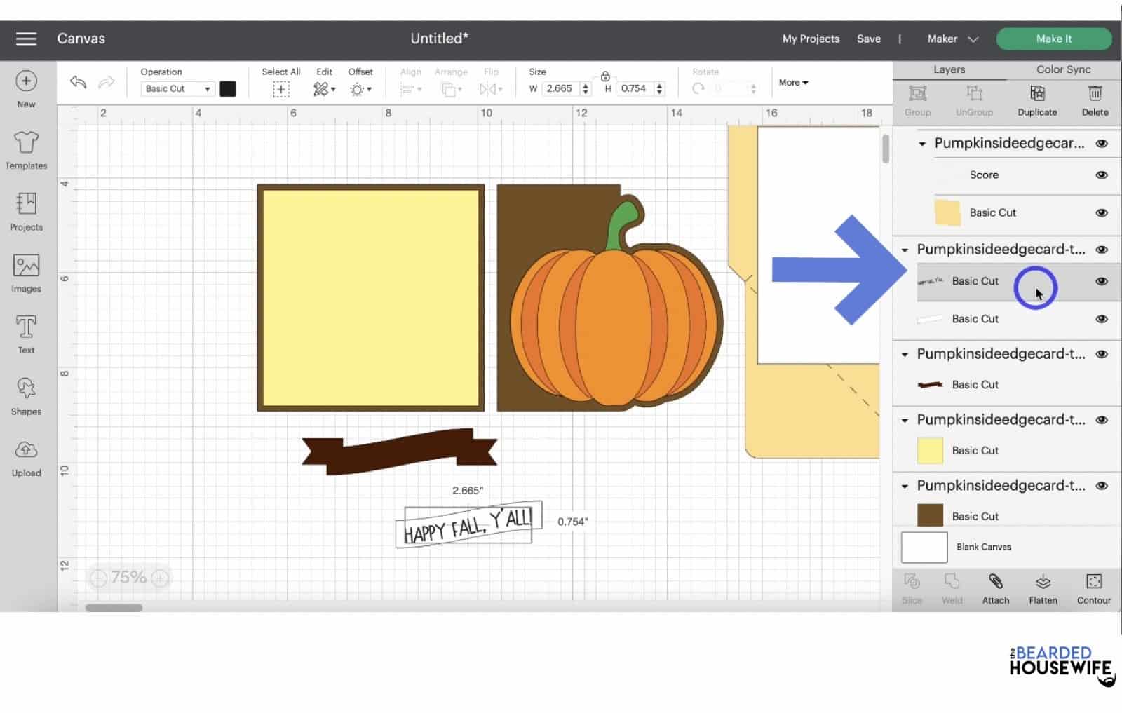 How to Use the Operation Menu in Cricut Design Space - The Bearded ...