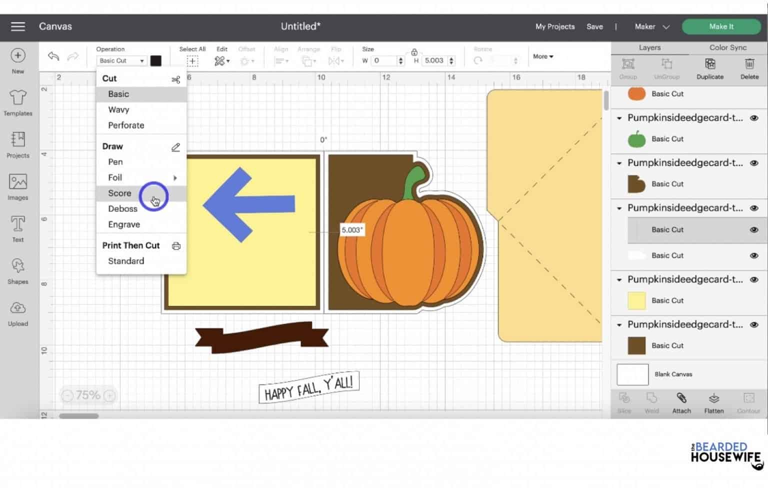 How to Use the Operation Menu in Cricut Design Space - The Bearded ...