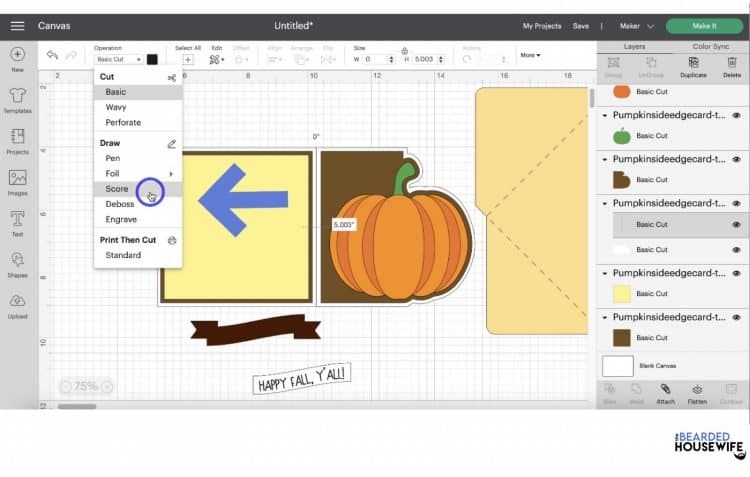 How to Use the Operation Menu in Cricut Design Space - The Bearded ...