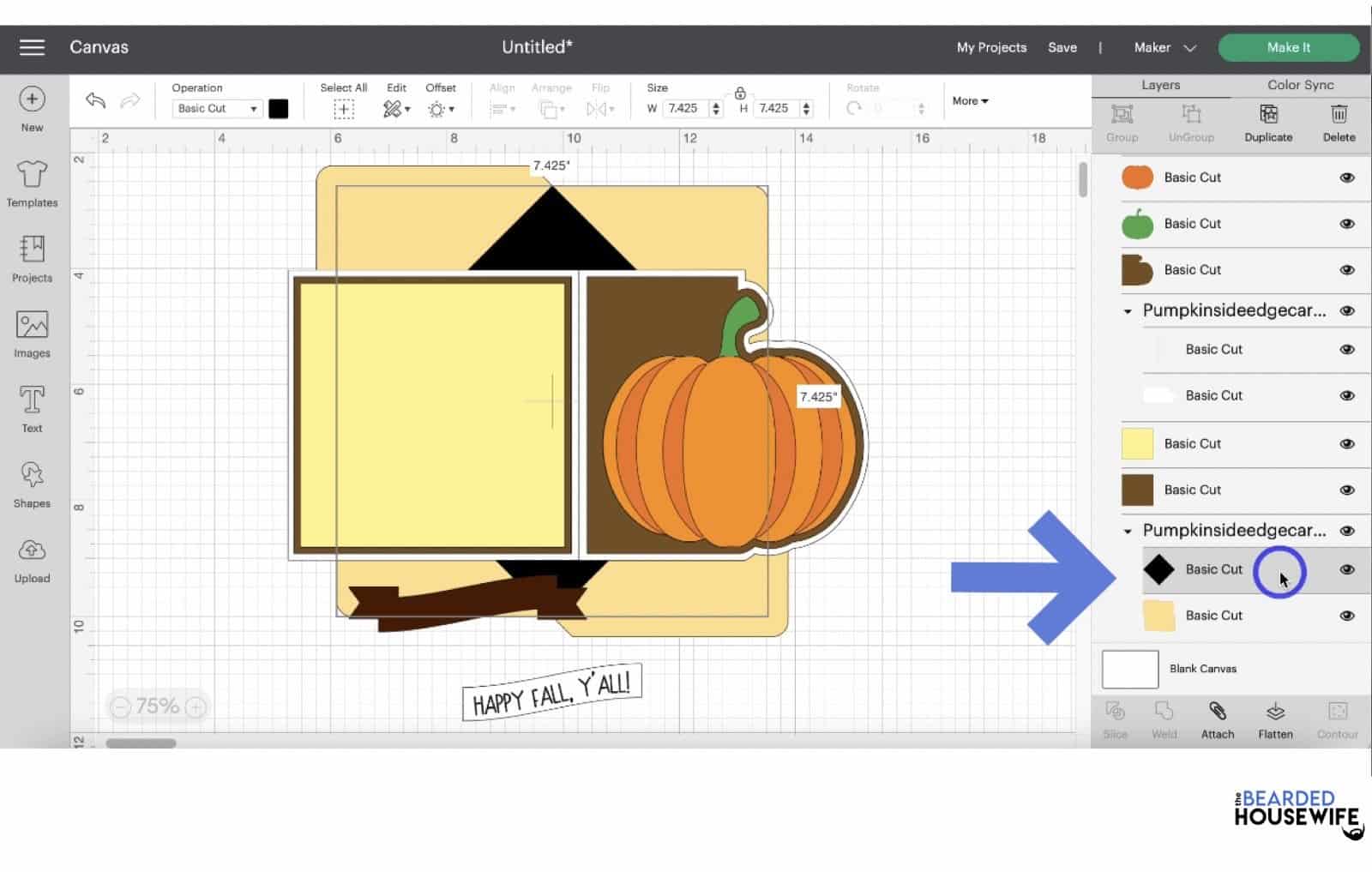 How to Use the Operation Menu in Cricut Design Space - The Bearded ...