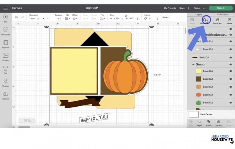 How to Use the Operation Menu in Cricut Design Space - The Bearded ...