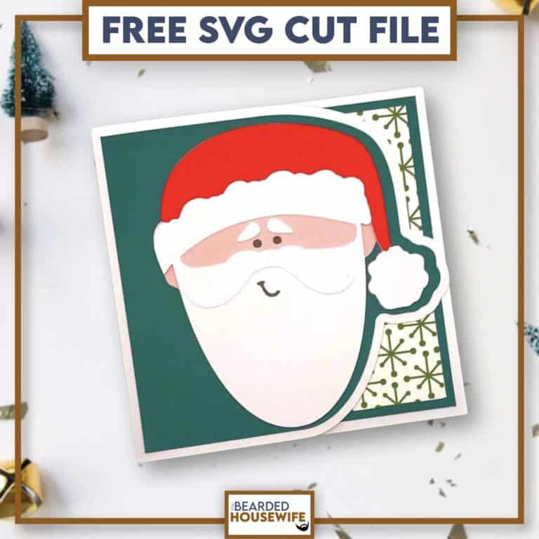 How to Make Santa Side Edge Cards - The Bearded Housewife