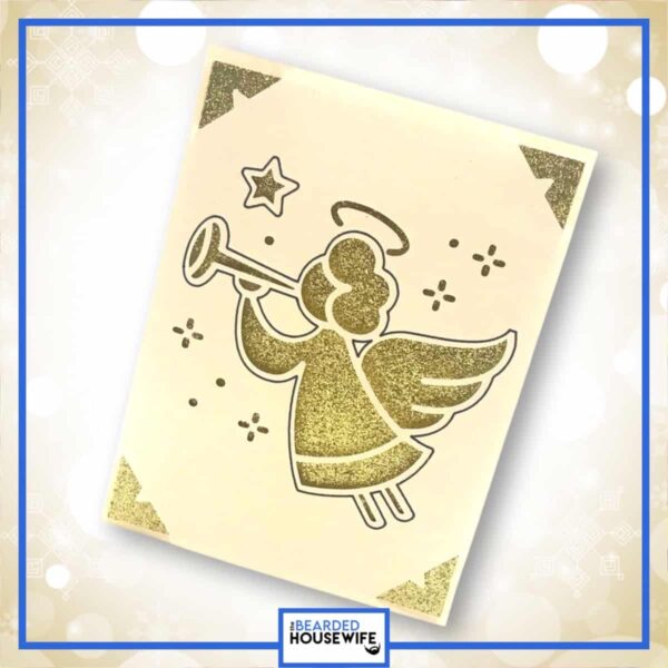 How to Make Beautiful Angel Insert Cards - The Bearded Housewife