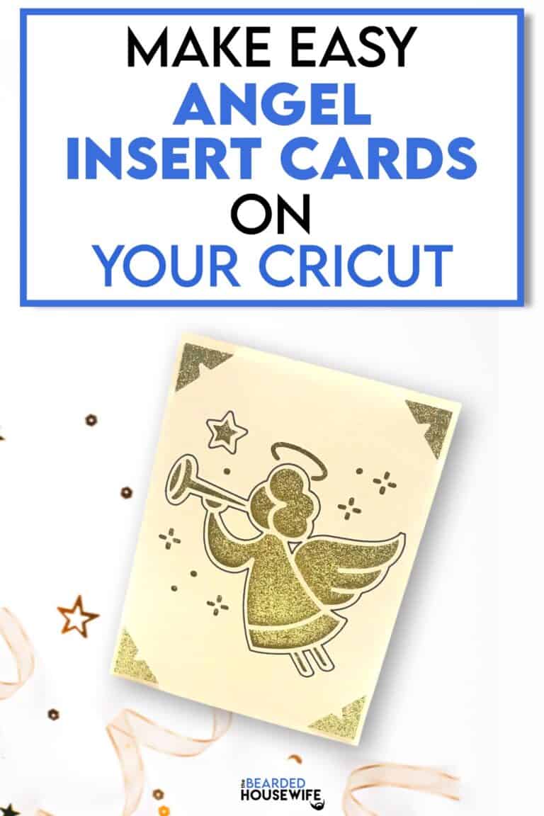 How to Make Beautiful Angel Insert Cards - The Bearded Housewife