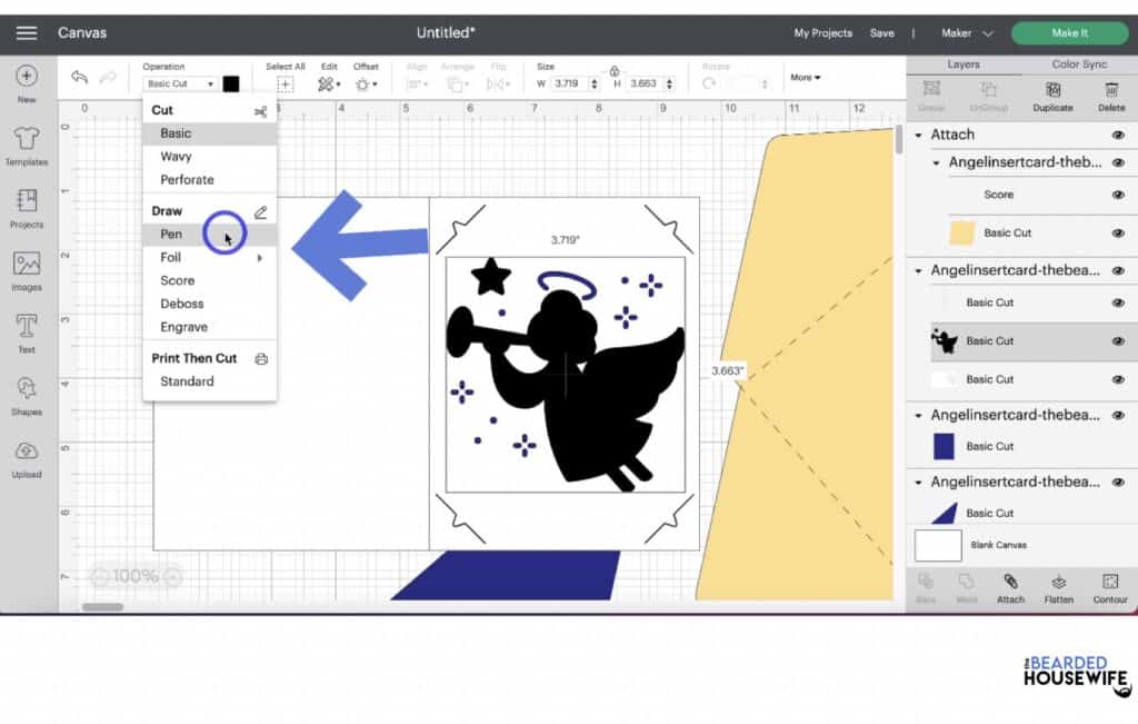 How to Make Beautiful Angel Insert Cards - The Bearded Housewife