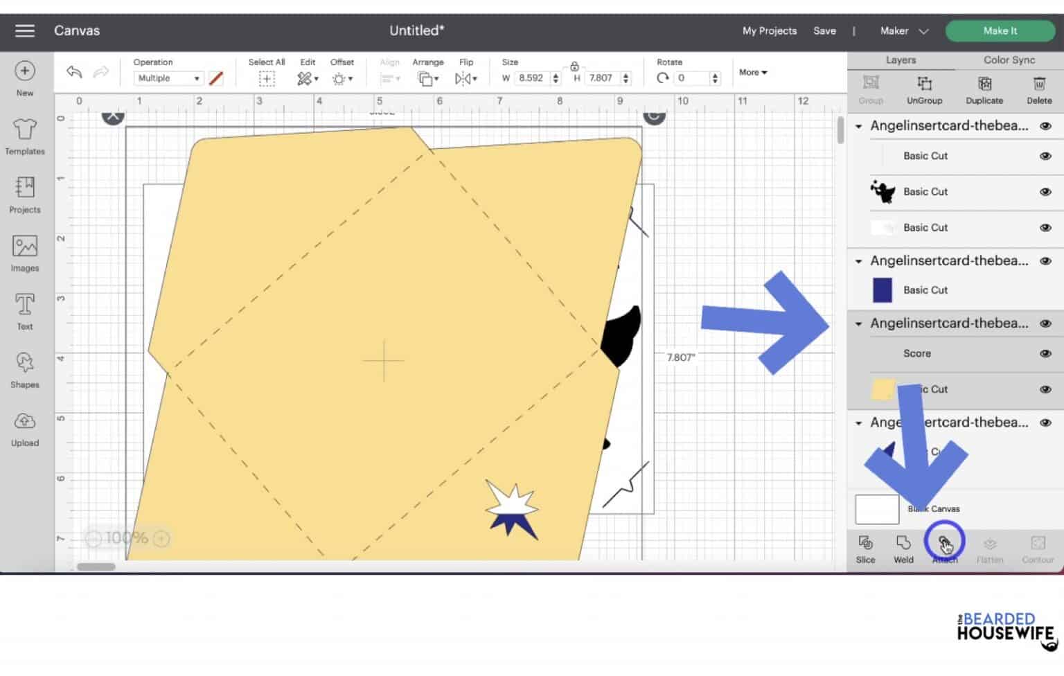 How to Make Beautiful Angel Insert Cards - The Bearded Housewife