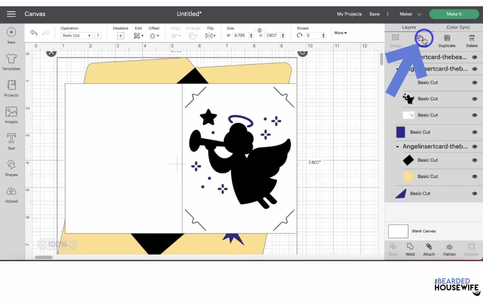 How to Make Beautiful Angel Insert Cards - The Bearded Housewife