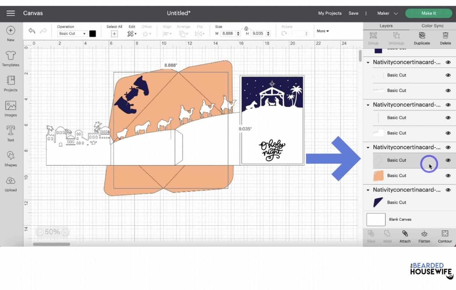 How to Make a Christmas Concertina Card - The Bearded Housewife