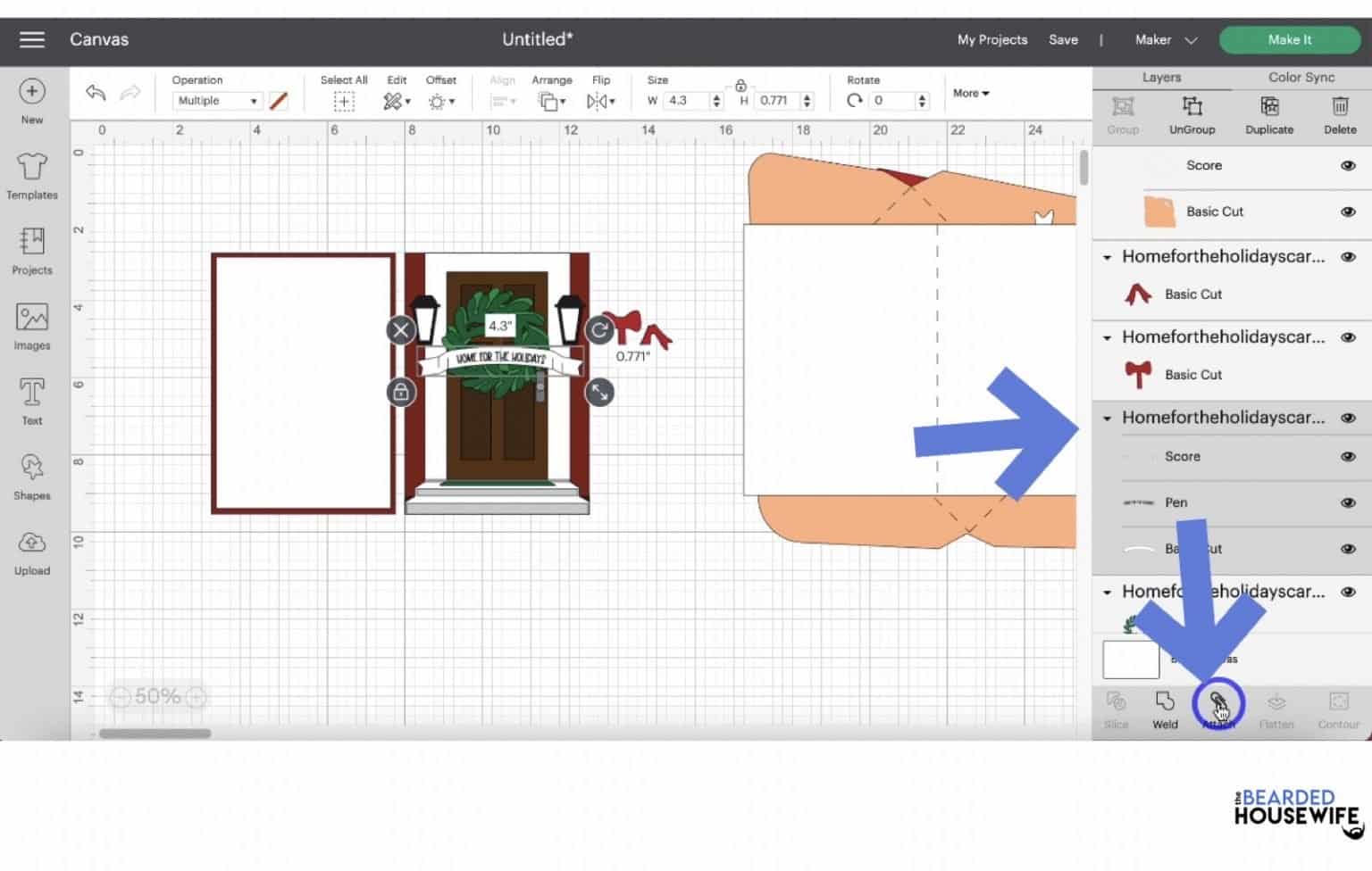 How to Make Layered Christmas Cards - The Bearded Housewife