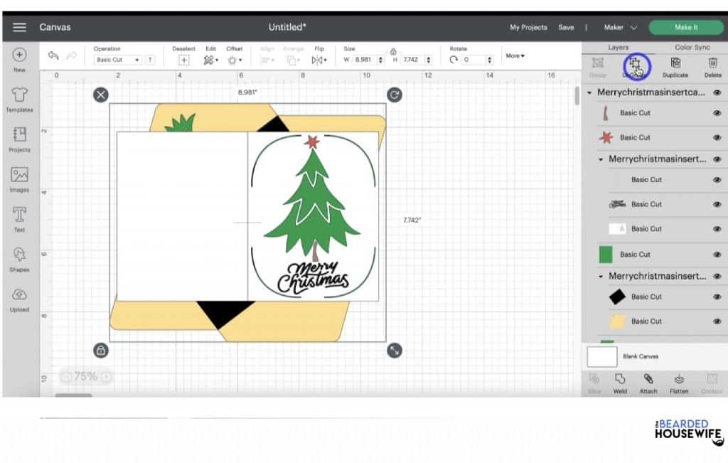 Learn to Make Easy Christmas Tree Insert Cards - The Bearded Housewife