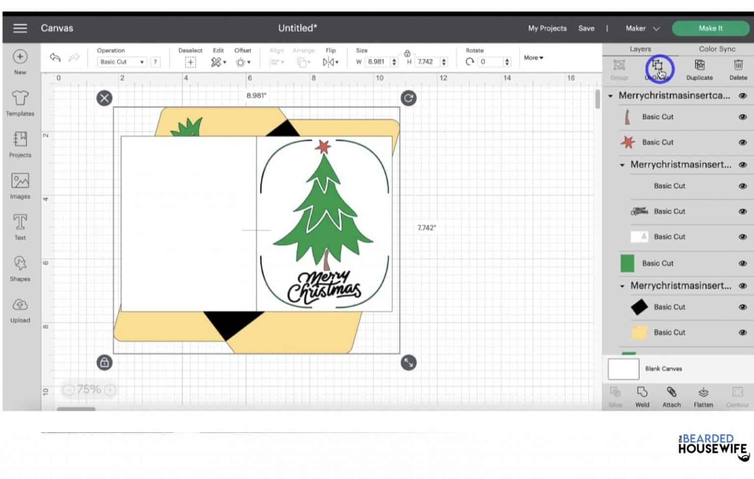 Learn to Make Easy Christmas Tree Insert Cards - The Bearded Housewife
