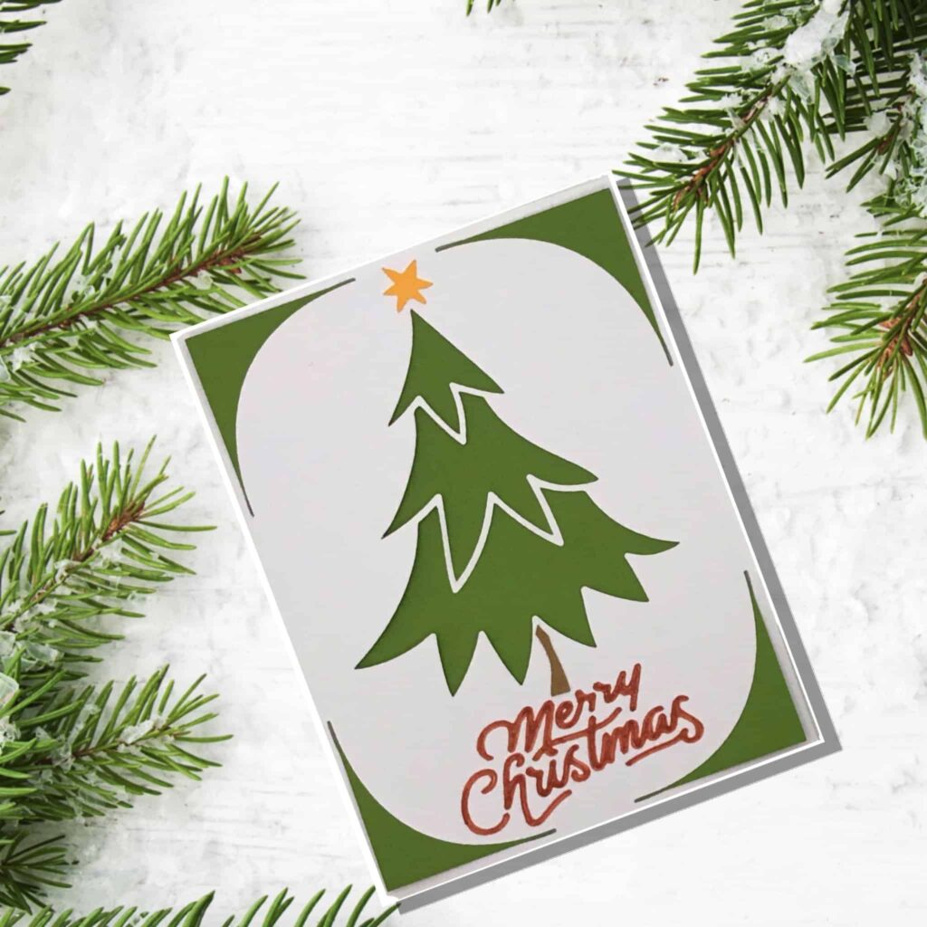 Learn to Make Easy Christmas Tree Insert Cards - The Bearded Housewife