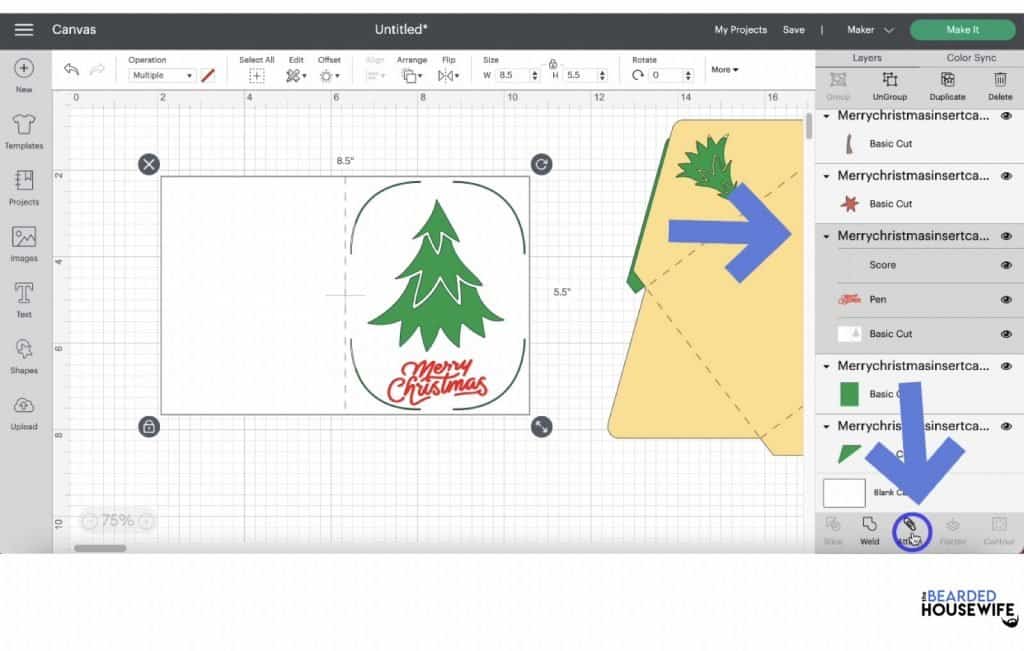Learn to Make Easy Christmas Tree Insert Cards - The Bearded Housewife